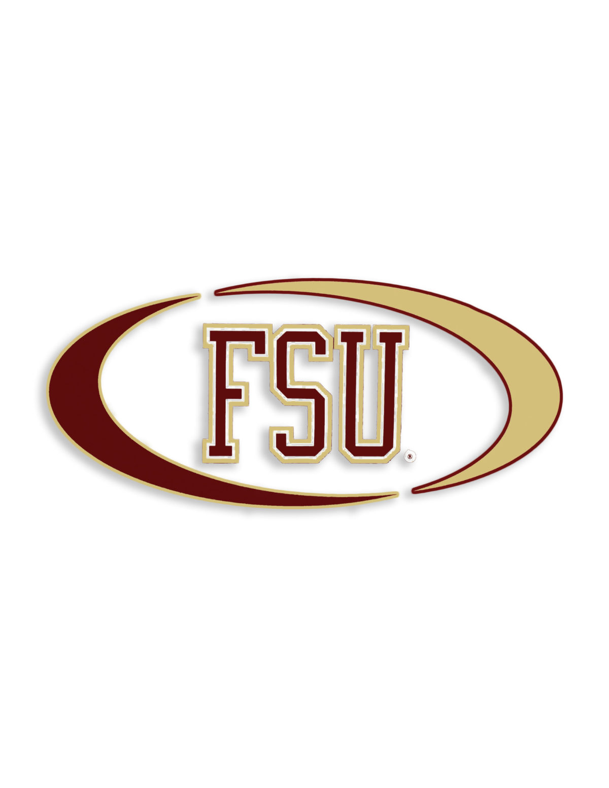 FSU Interlocking FS Logo Decal - Barefoot Campus Outfitter