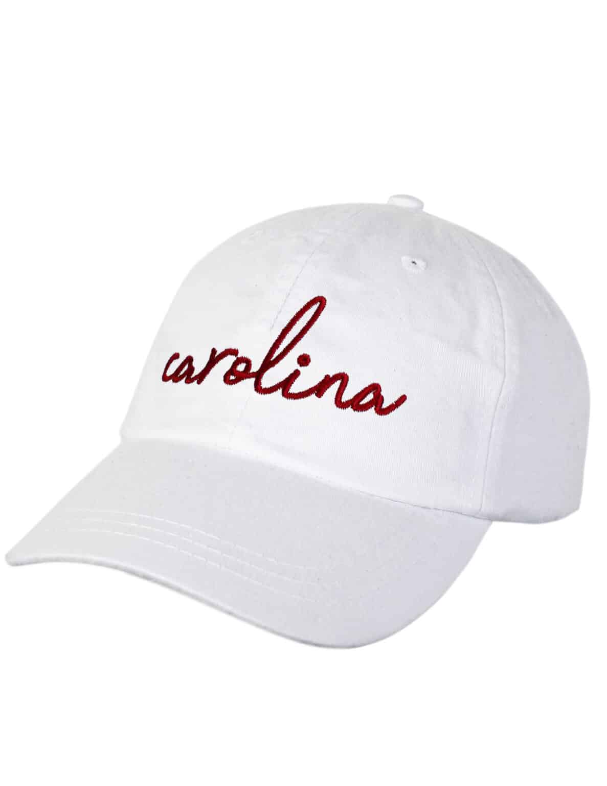 C Carolina Script Adjustable Cap - Barefoot Campus Outfitter