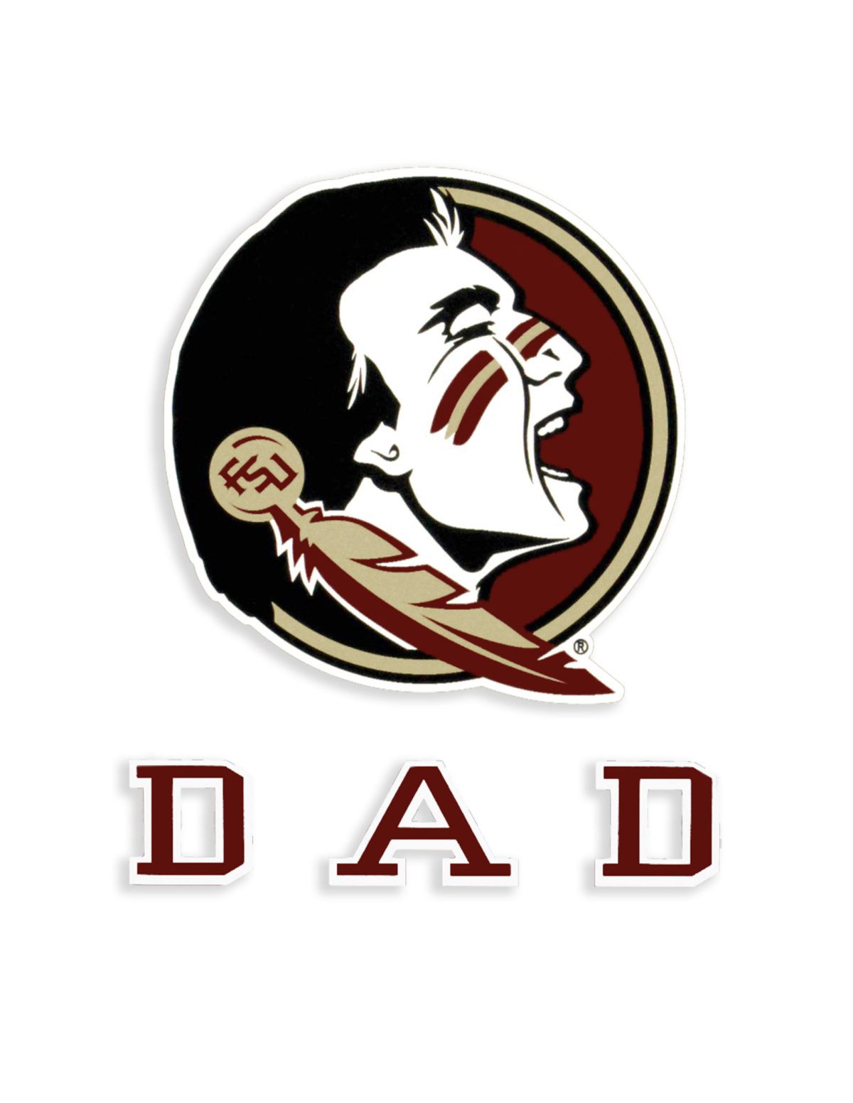 FSU Seminoles Arrow Decal - Barefoot Campus Outfitter