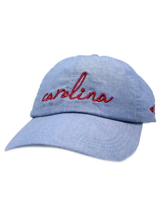 C Carolina Script Adjustable Cap - Barefoot Campus Outfitter