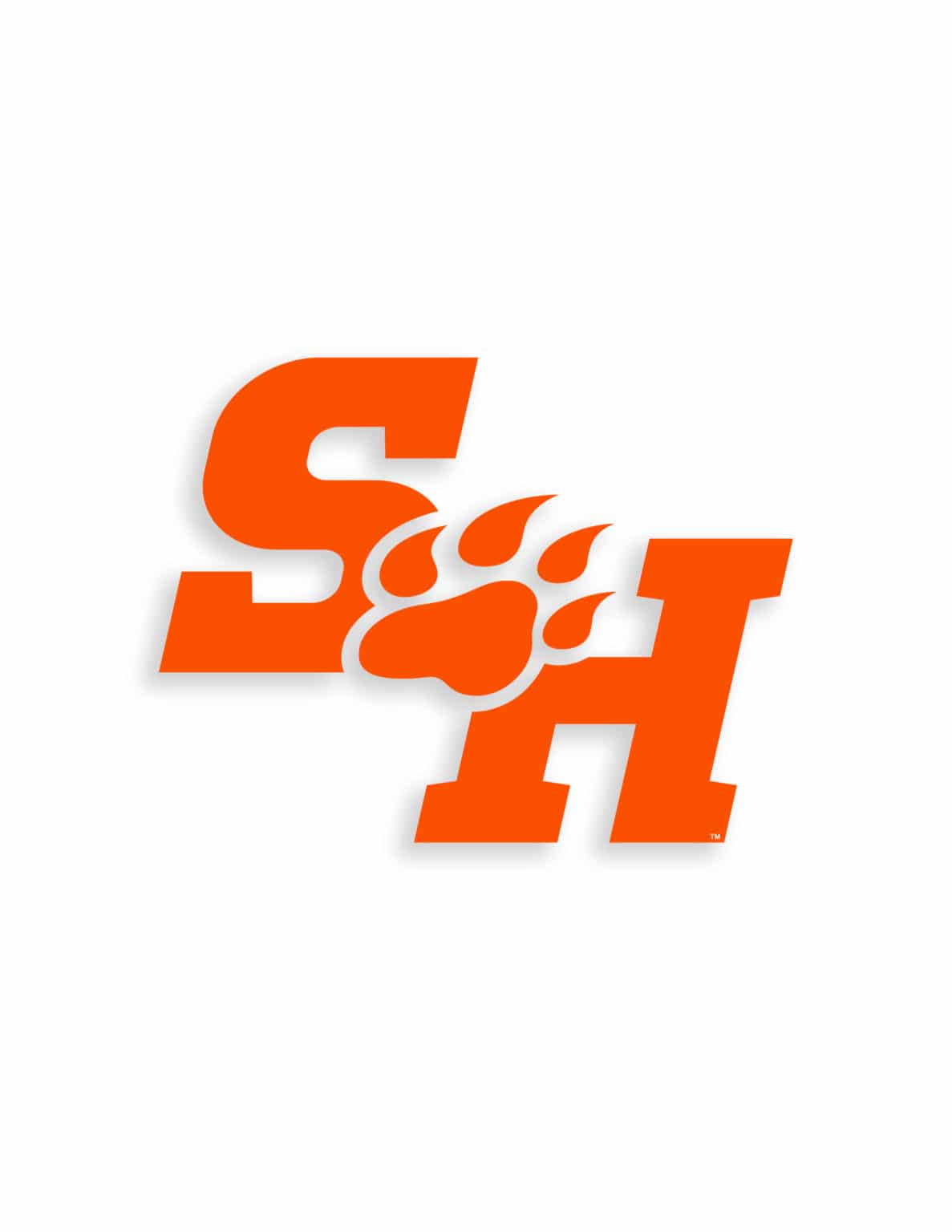 SHSU New Paw Logo Car Decal - Barefoot Campus Outfitter