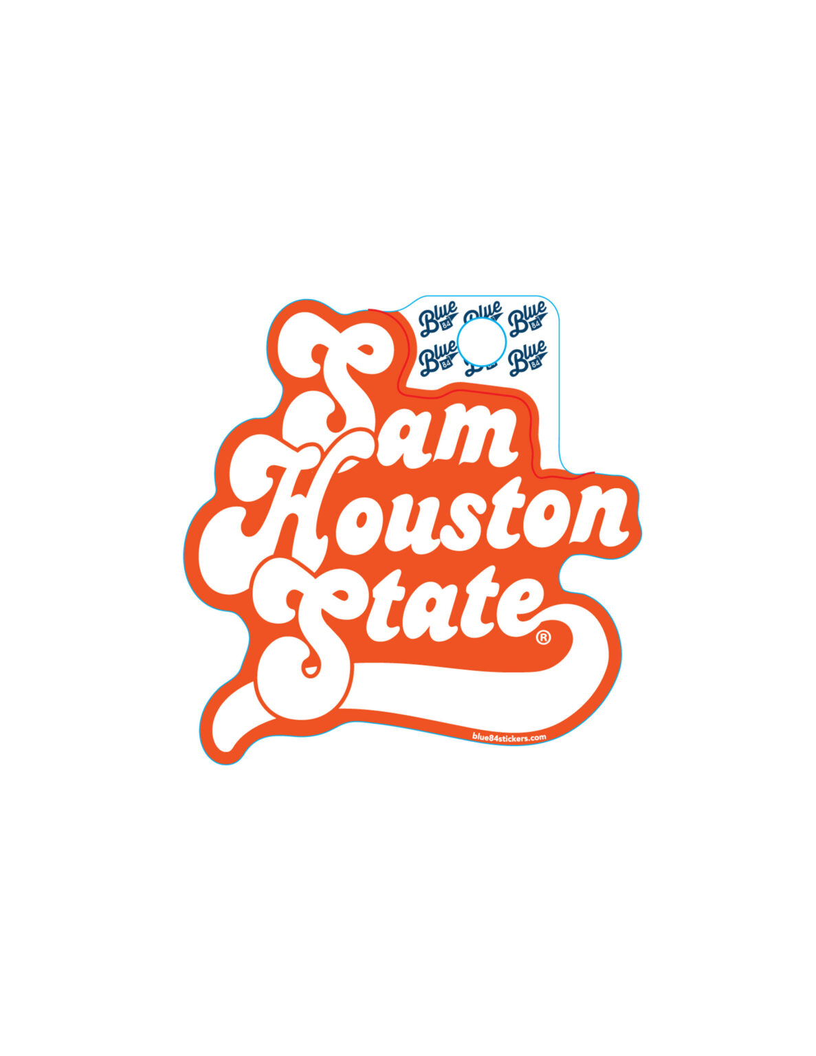 SHSU New Paw Logo Car Decal - Barefoot Campus Outfitter