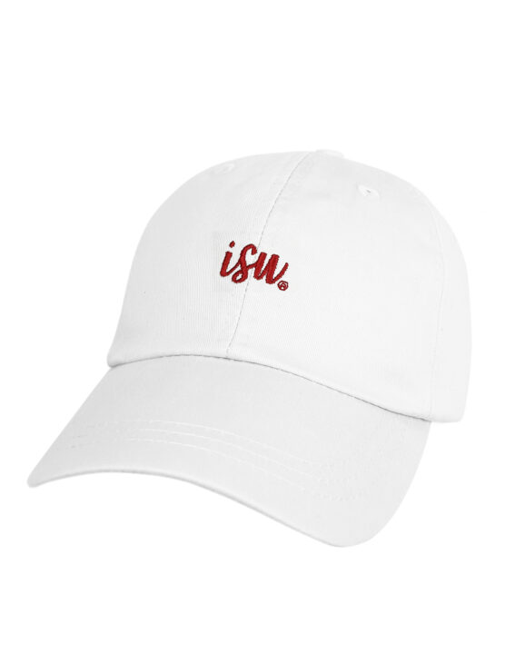 ISU C Tiny Script Adjustable Hat - Barefoot Campus Outfitter