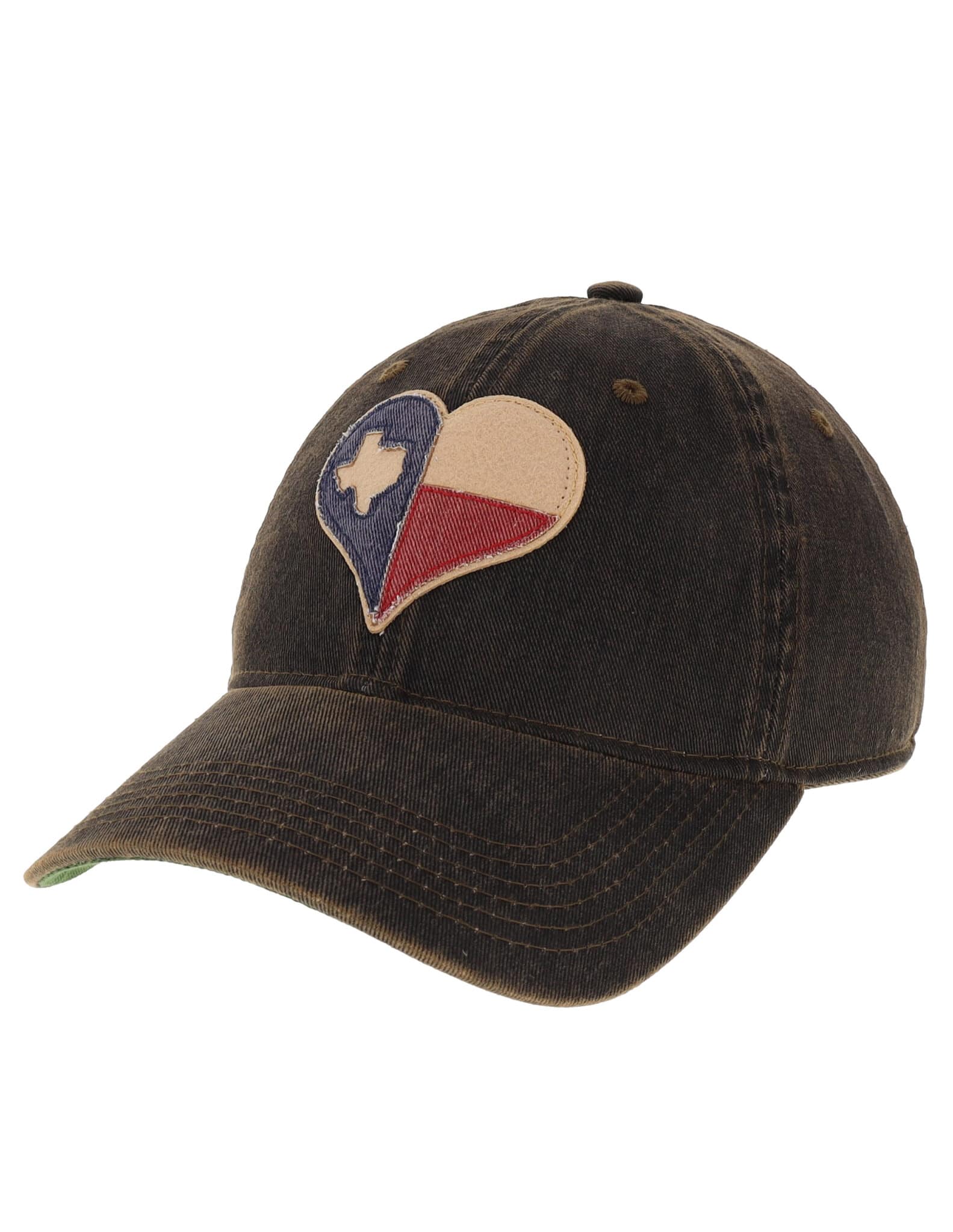 Heart With Texas Flag Cap - Barefoot Campus Outfitter