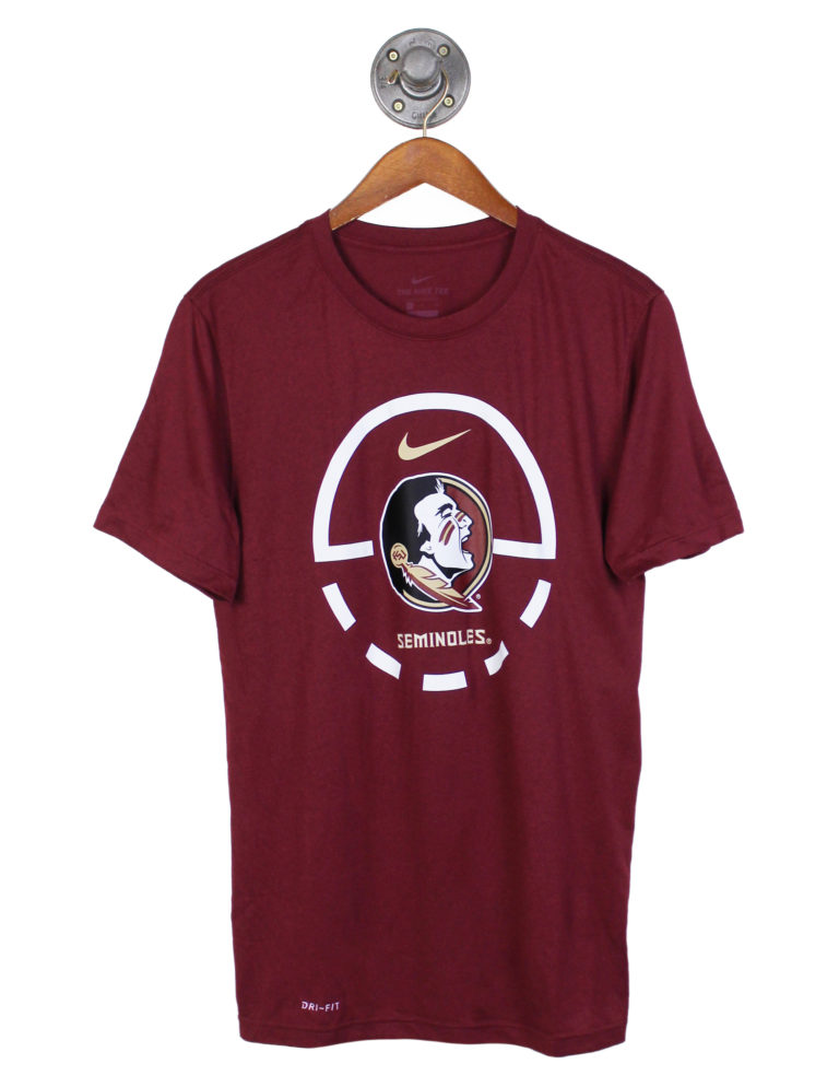 FSU Seminoles Logo Dry Fit Tee - Barefoot Campus Outfitter