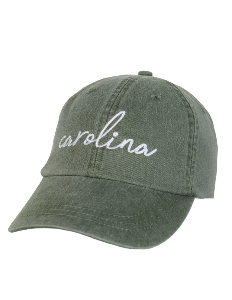 C Carolina Script Adjustable Cap - Barefoot Campus Outfitter