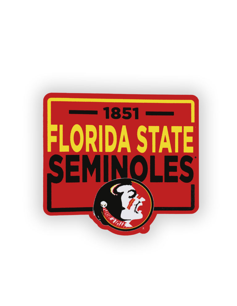 FSU 1851 Boxed In Decal - Barefoot Campus Outfitter