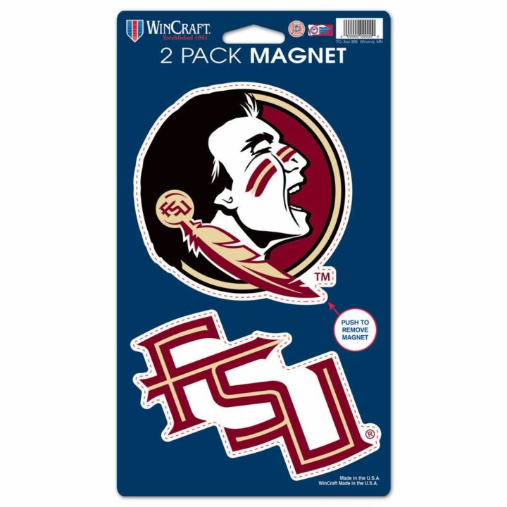 FSU Seminoles 2 Pack Magnets - Barefoot Campus Outfitter
