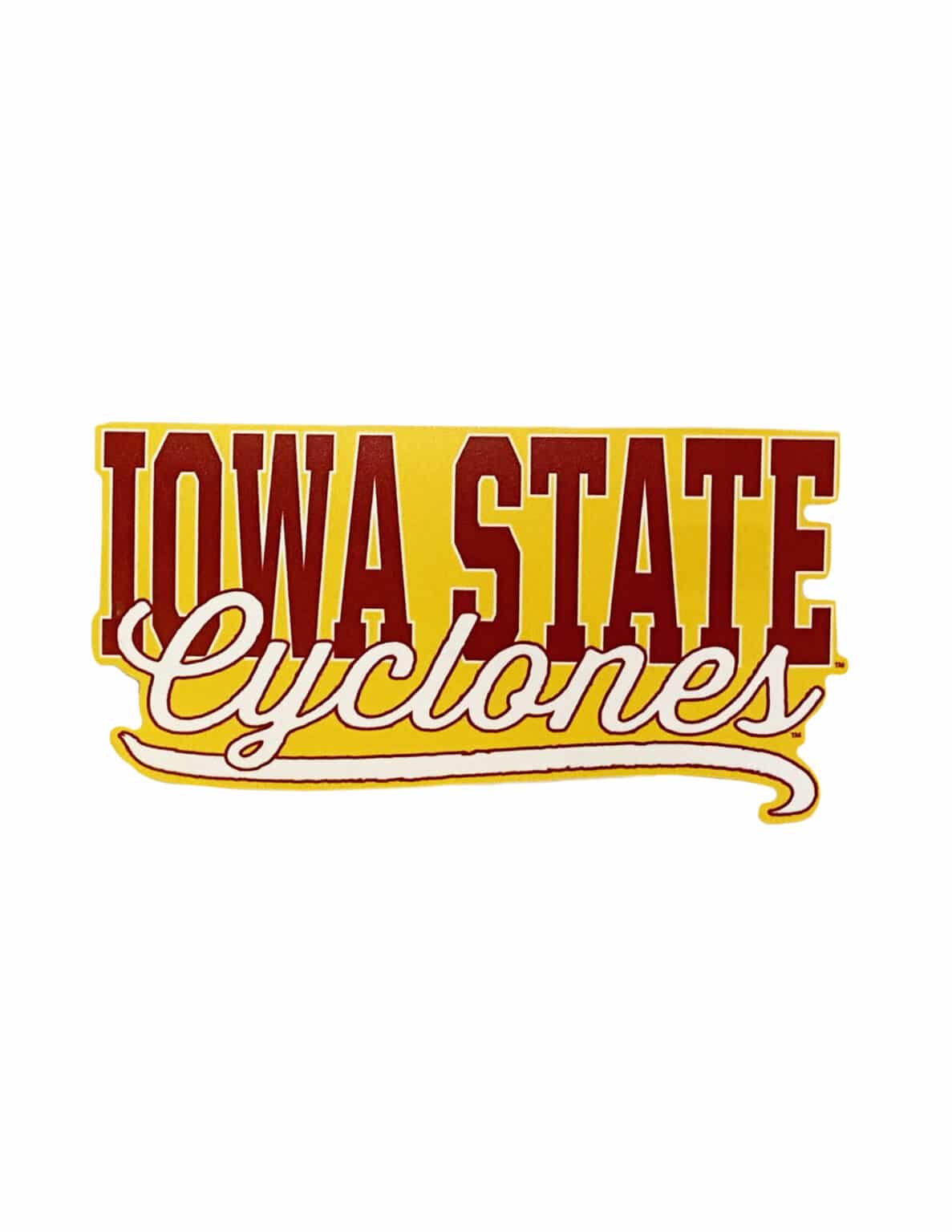 ISU Walking Cy Glitter Decal - Barefoot Campus Outfitter