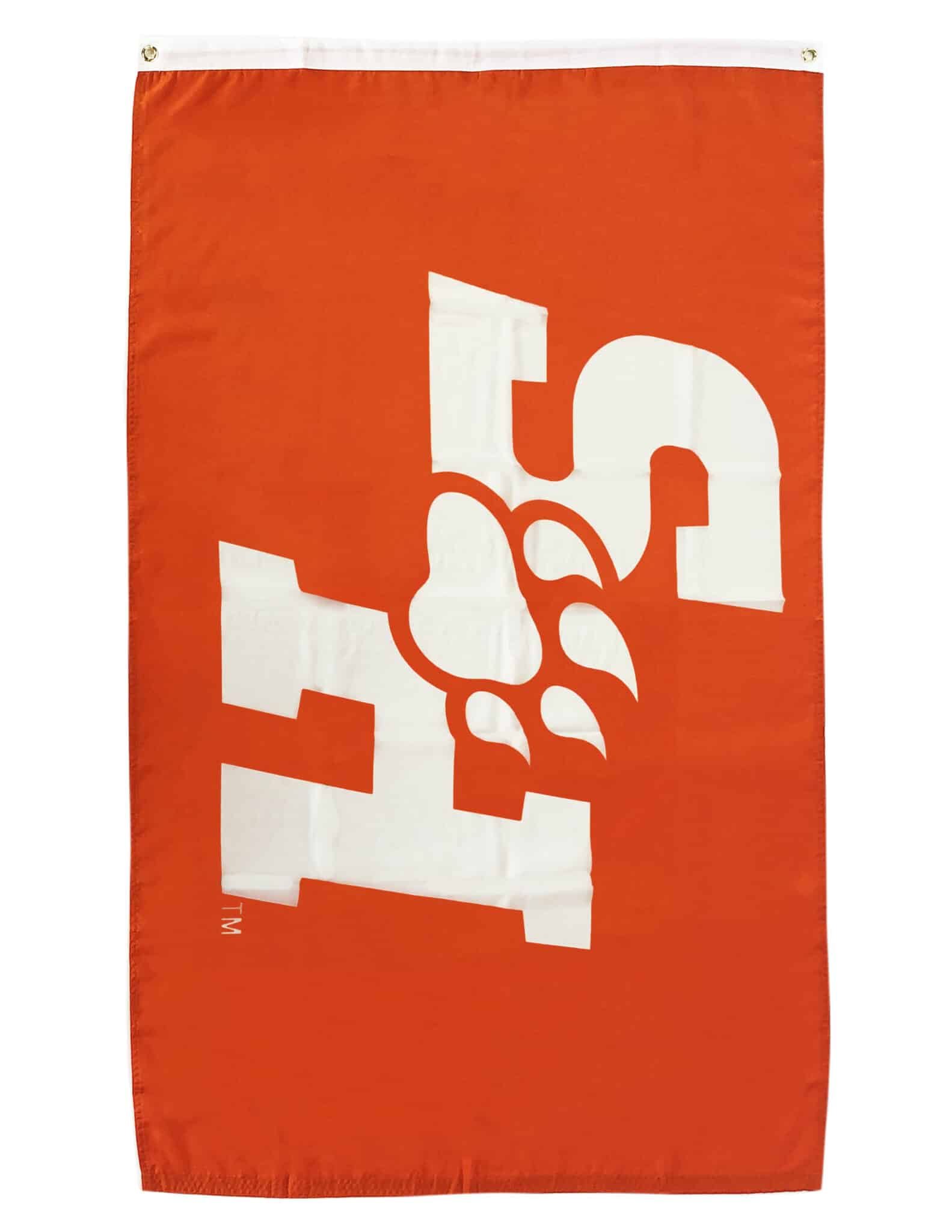 SHSU Interlock SH Paw Flag - Barefoot Campus Outfitter