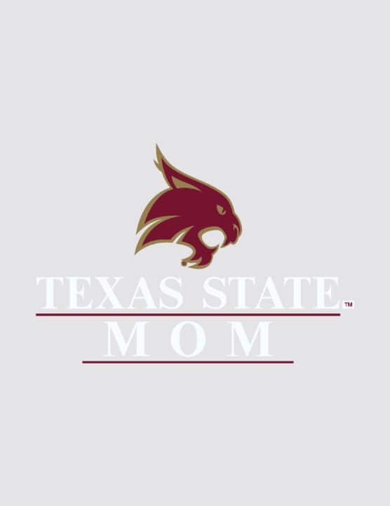 TXST Mascot Over TXST Mom - Barefoot Campus Outfitter