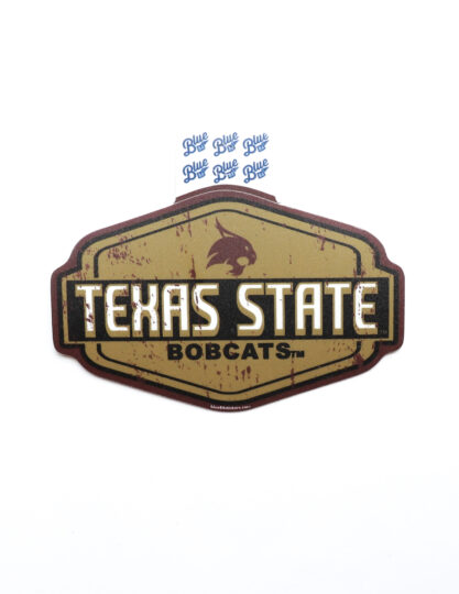 TXST Flag Mascot Head Decal - Barefoot Campus Outfitter