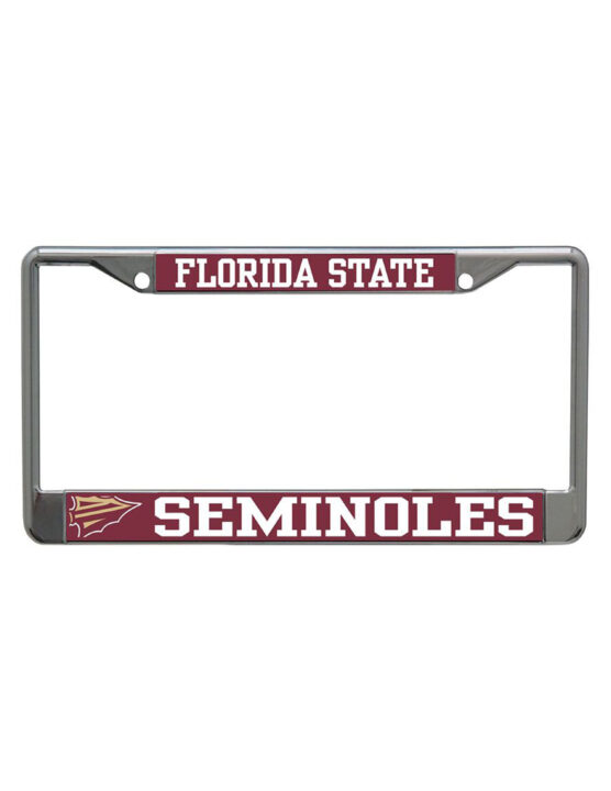 FSU Seminoles Grey License Plate Frame - Barefoot Campus Outfitter