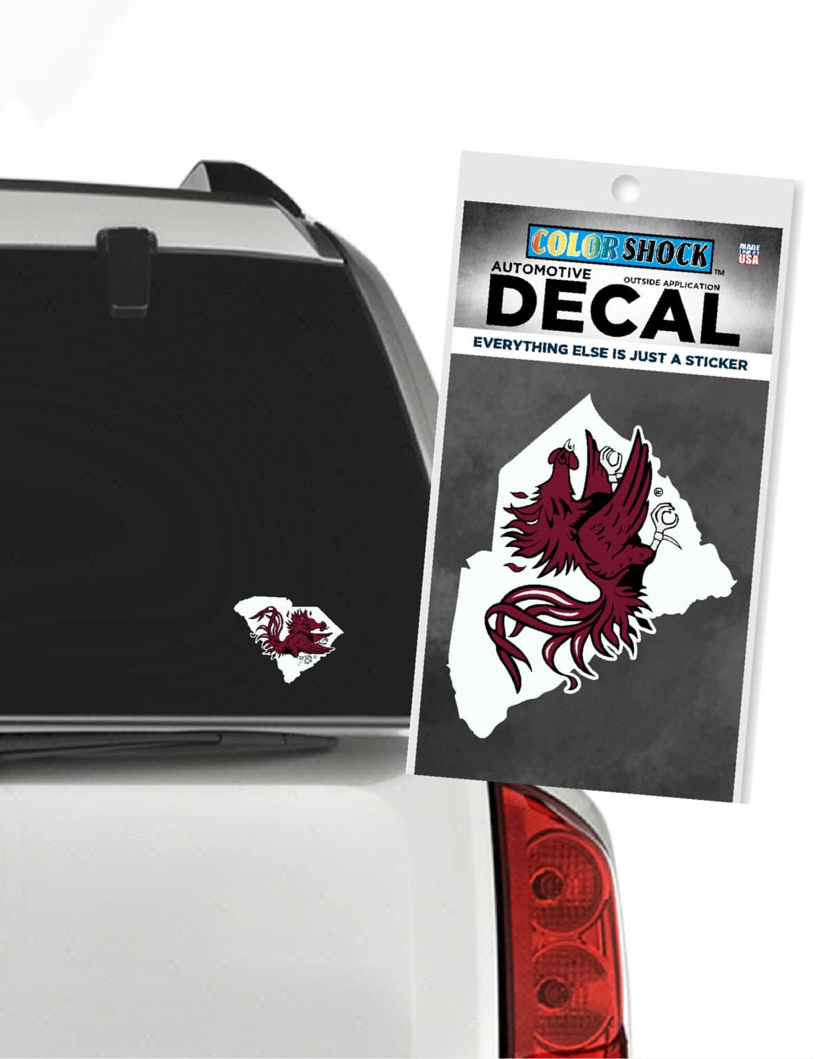 USC Gamecock Over State Shape - Barefoot Campus Outfitter