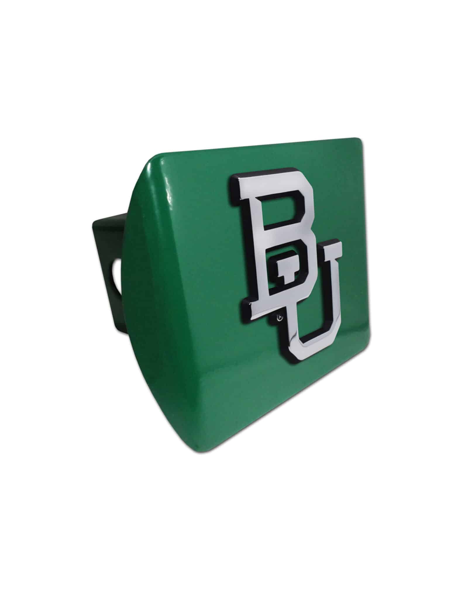 BU Interlocking Green Hitch Cover - Barefoot Campus Outfitter