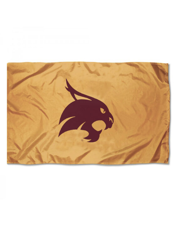 TXST Gold & Maroon Bobcat Flag - Barefoot Campus Outfitter