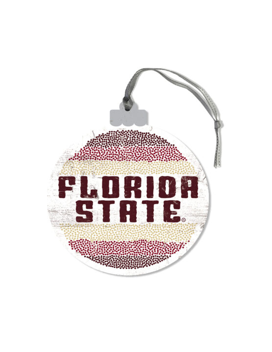 FSU Epicenter Round Ornament - Barefoot Campus Outfitter