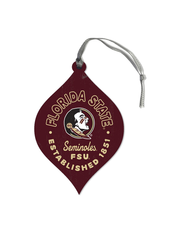 FSU Redirect Teardrop Ornament - Barefoot Campus Outfitter
