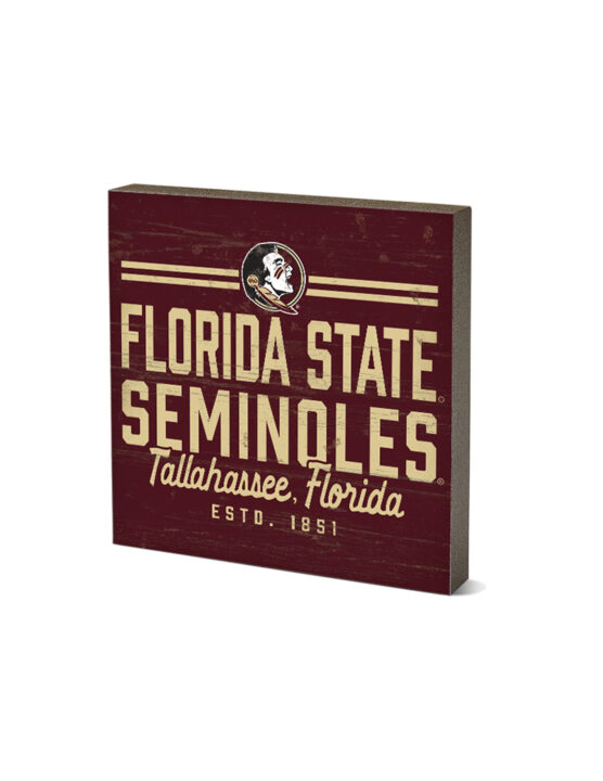 FSU Strength & Conditioning Wooden Table Top Square - Barefoot Campus ...