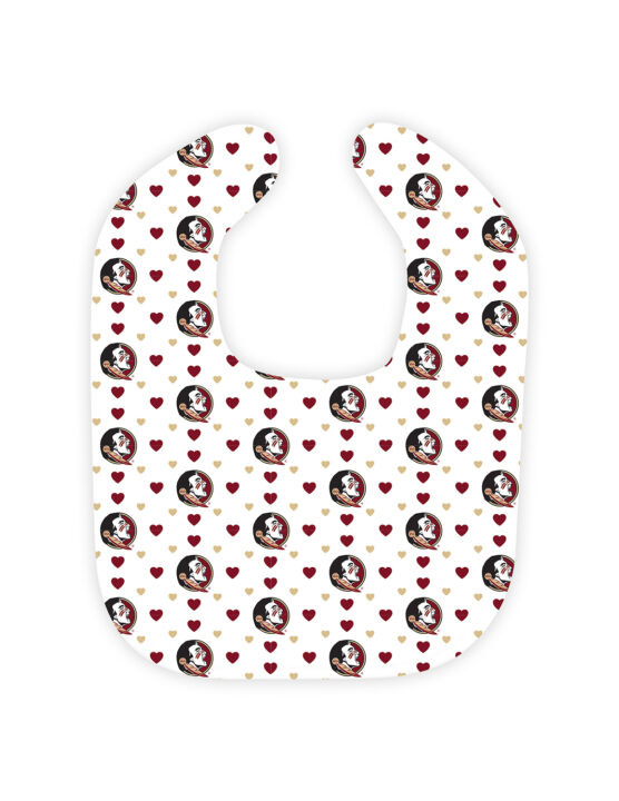 FSU College Logo Heart Bib - Barefoot Campus Outfitter