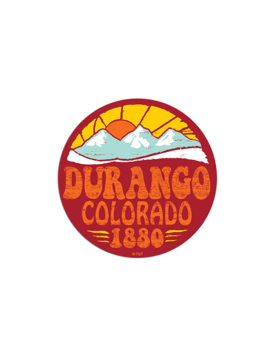 Durango 1880 Sunrise Sticker - Barefoot Campus Outfitter