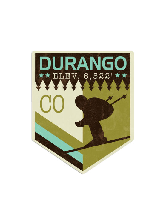 Durango Anabasis Skier Pines Sticker - Barefoot Campus Outfitter