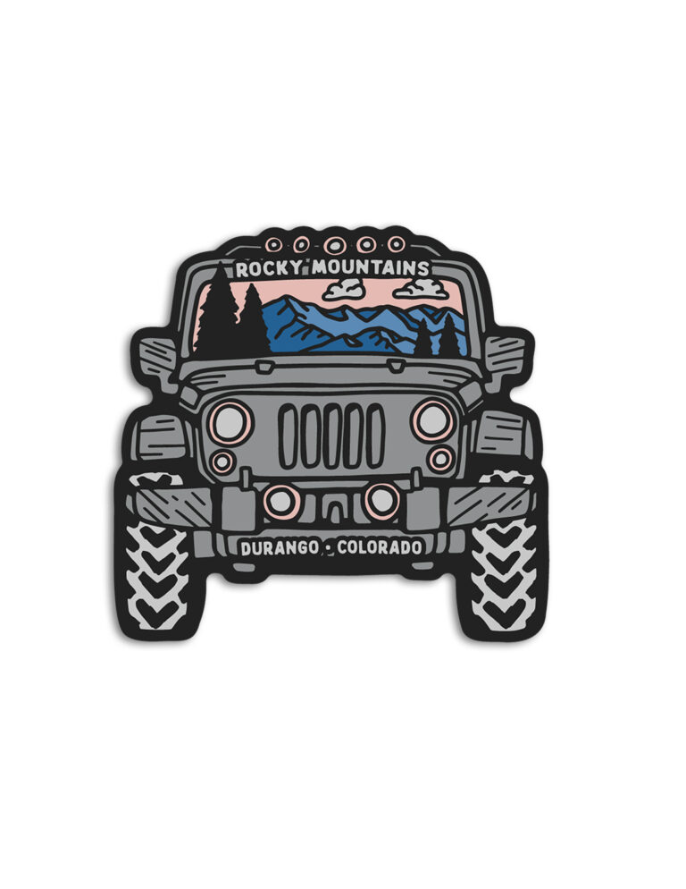 Durango Low Gear Jeep Sticker - Barefoot Campus Outfitter