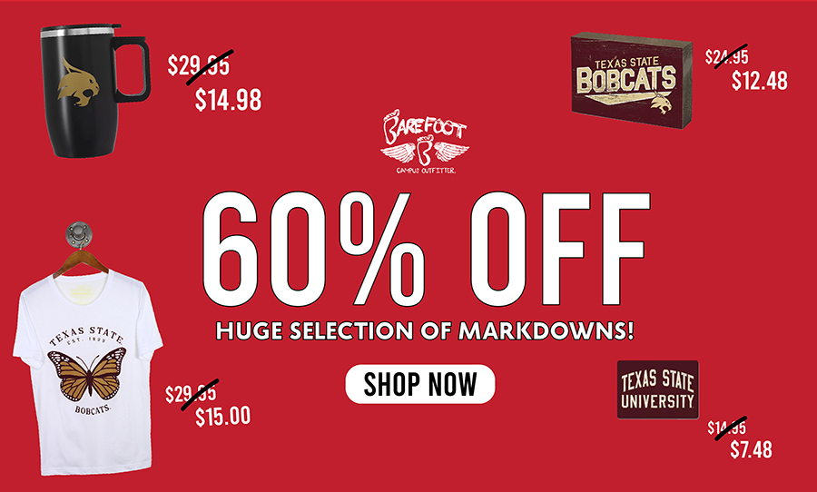 Texas State University Apparel | Barefoot Campus Outfitter