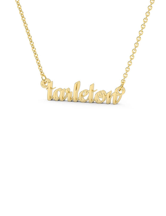 Stainless Steel Tarleton Script Necklace - Barefoot Campus Outfitter