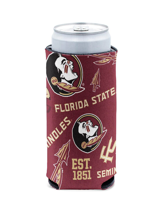 FSU Scatterprint Tall Can Cooler - Barefoot Campus Outfitter