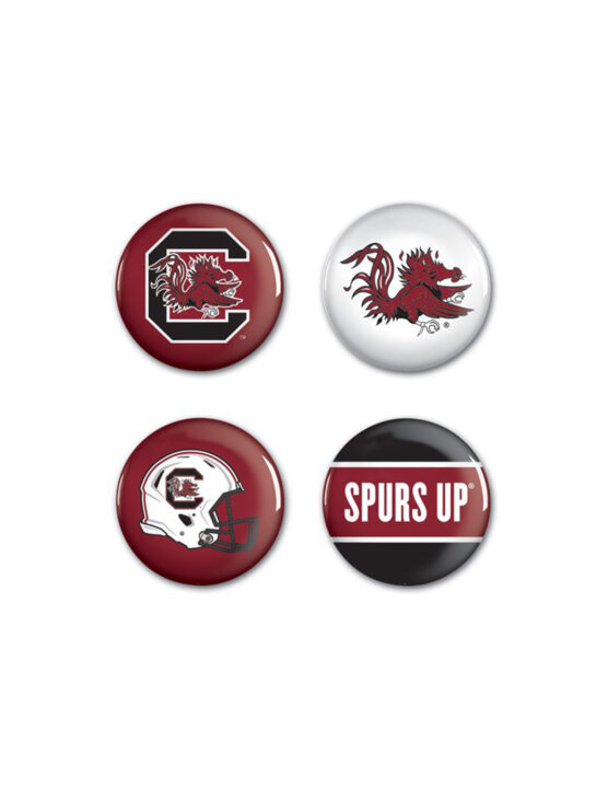 USC Gamecock 4-Pack Buttons - Barefoot Campus Outfitter