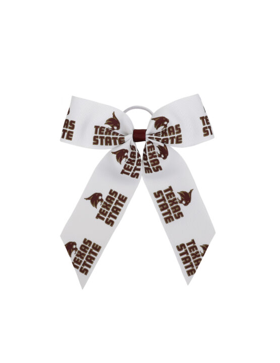 TXST Cheer Pony Bow - Barefoot Campus Outfitter
