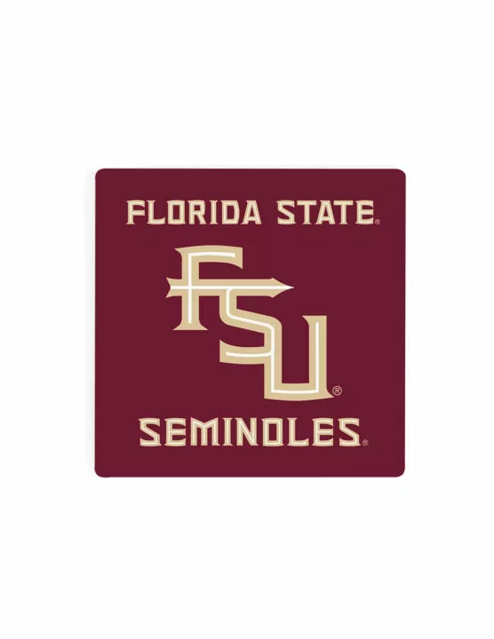 FSU Color Logo Coaster - Barefoot Campus Outfitter