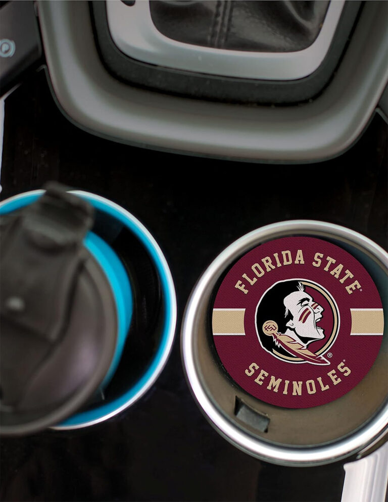 FSU Logo Car Coaster - Barefoot Campus Outfitter
