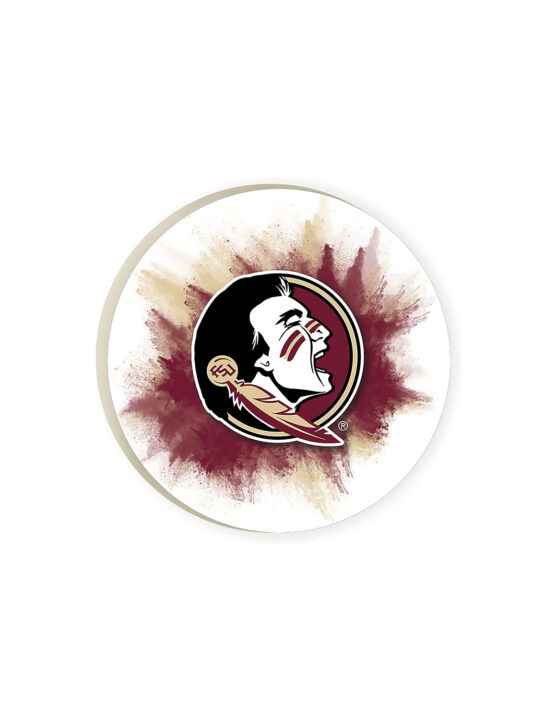 FSU Color Splash Car Coaster - Barefoot Campus Outfitter