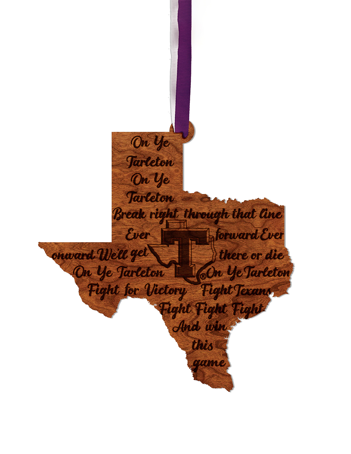TSU Fight Song Wooden Ornament - Barefoot Campus Outfitter