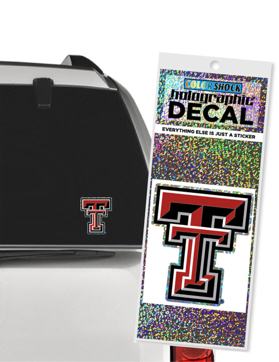 TTU Holographic Logo Decal - Barefoot Campus Outfitter