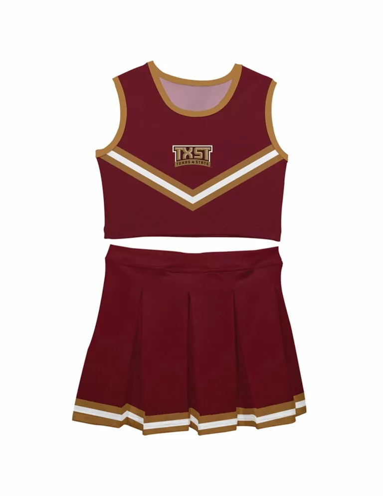 TXST Kids Cheer Uniform Set - Barefoot Campus Outfitter