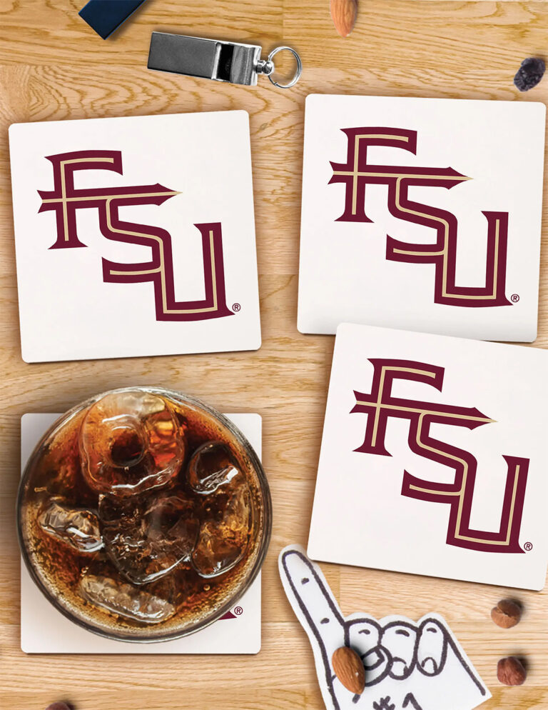 FSU Logo Coaster - Barefoot Campus Outfitter