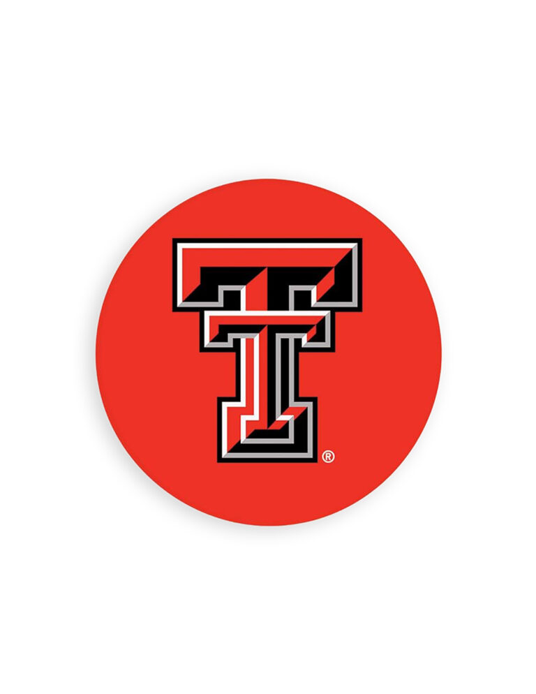 TTU Raider Logo Car Coaster - Barefoot Campus Outfitter