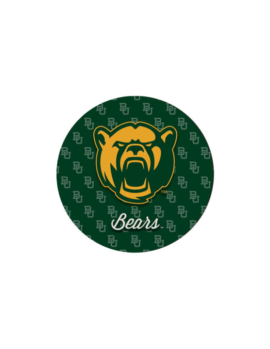 BU Color Logo Car Coaster - Barefoot Campus Outfitter