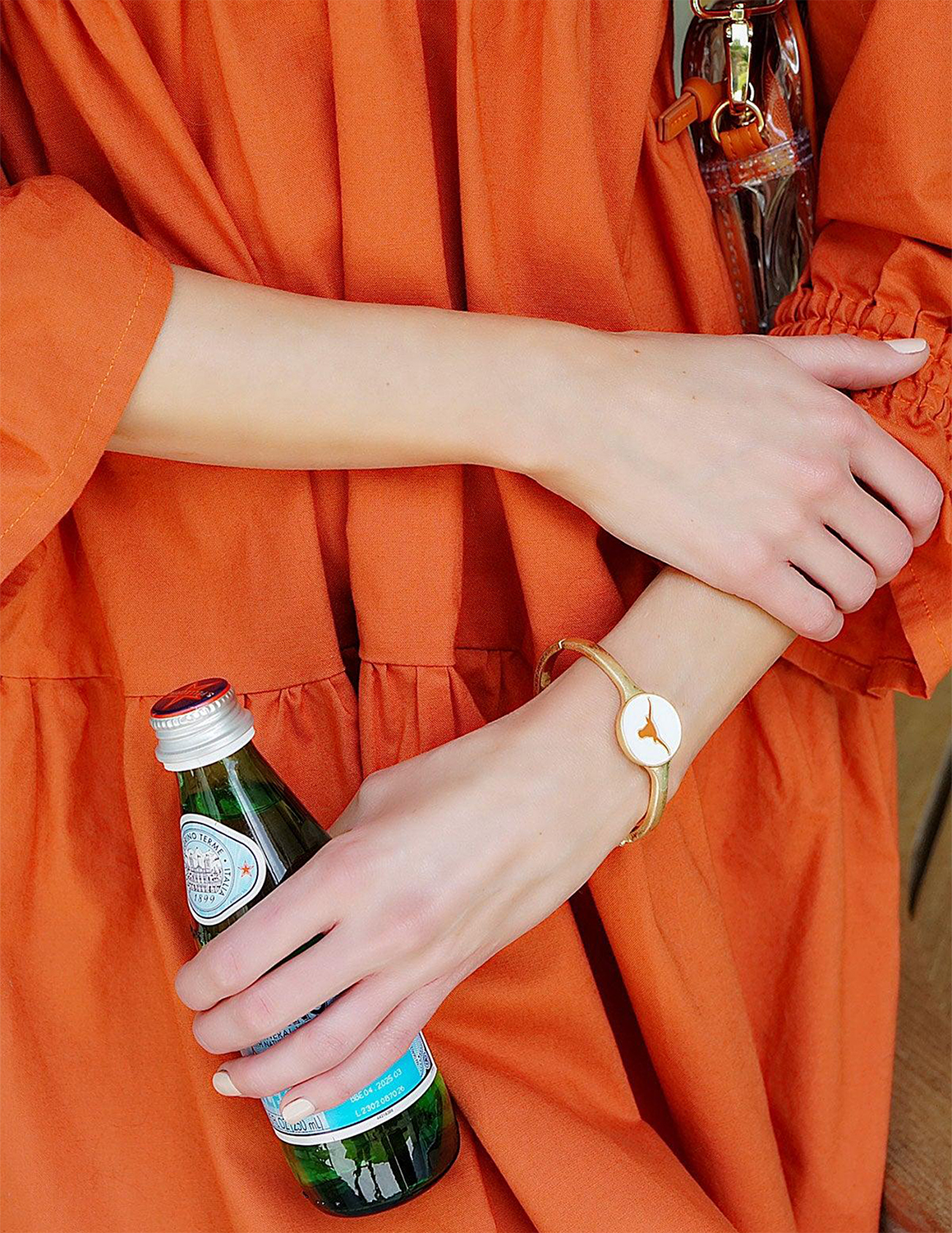 UT Enamel Statement Hinge Bangle - Barefoot Campus Outfitter