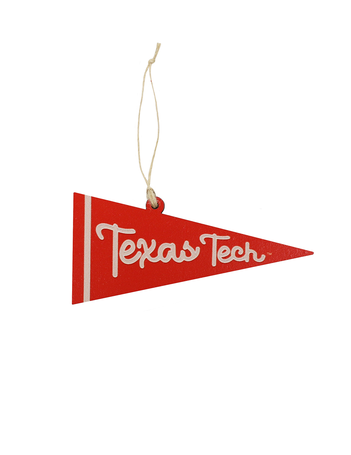 TTU Pennant Ornament - Barefoot Campus Outfitter