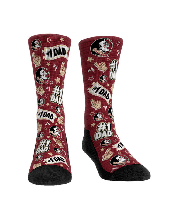 FSU #1 Dad Socks - Barefoot Campus Outfitter