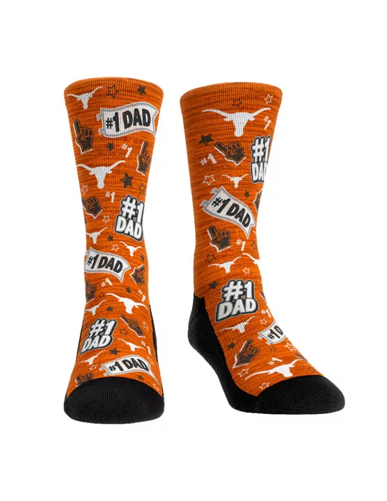 UT#1 Dad Socks - Barefoot Campus Outfitter